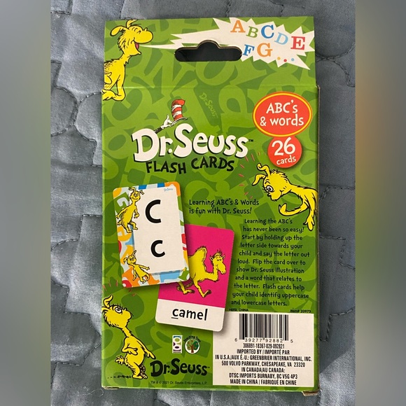 Dr. Seuss | Toys | Dr Seuss Flash Cards 3pack Set Colors Shapes Numbers ...